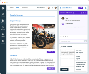 Upmetrics: Business Plan Software with Automated Financials