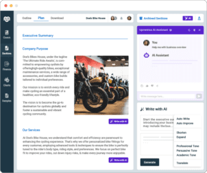 Upmetrics: Business Plan Software with Automated Financials